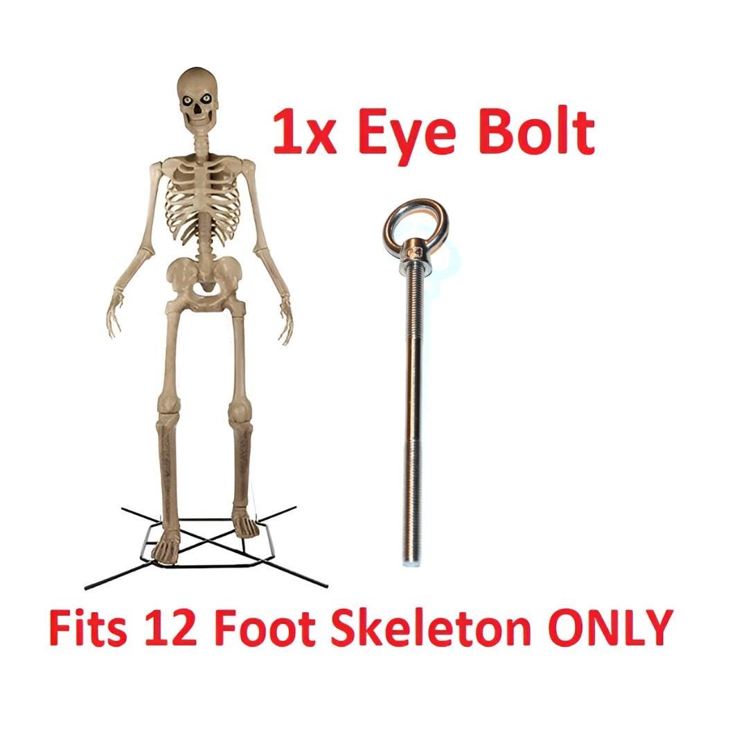 12 Foot Skeleton ONLY Heavy Duty Stainless Steel Replacement Loop Eye ...