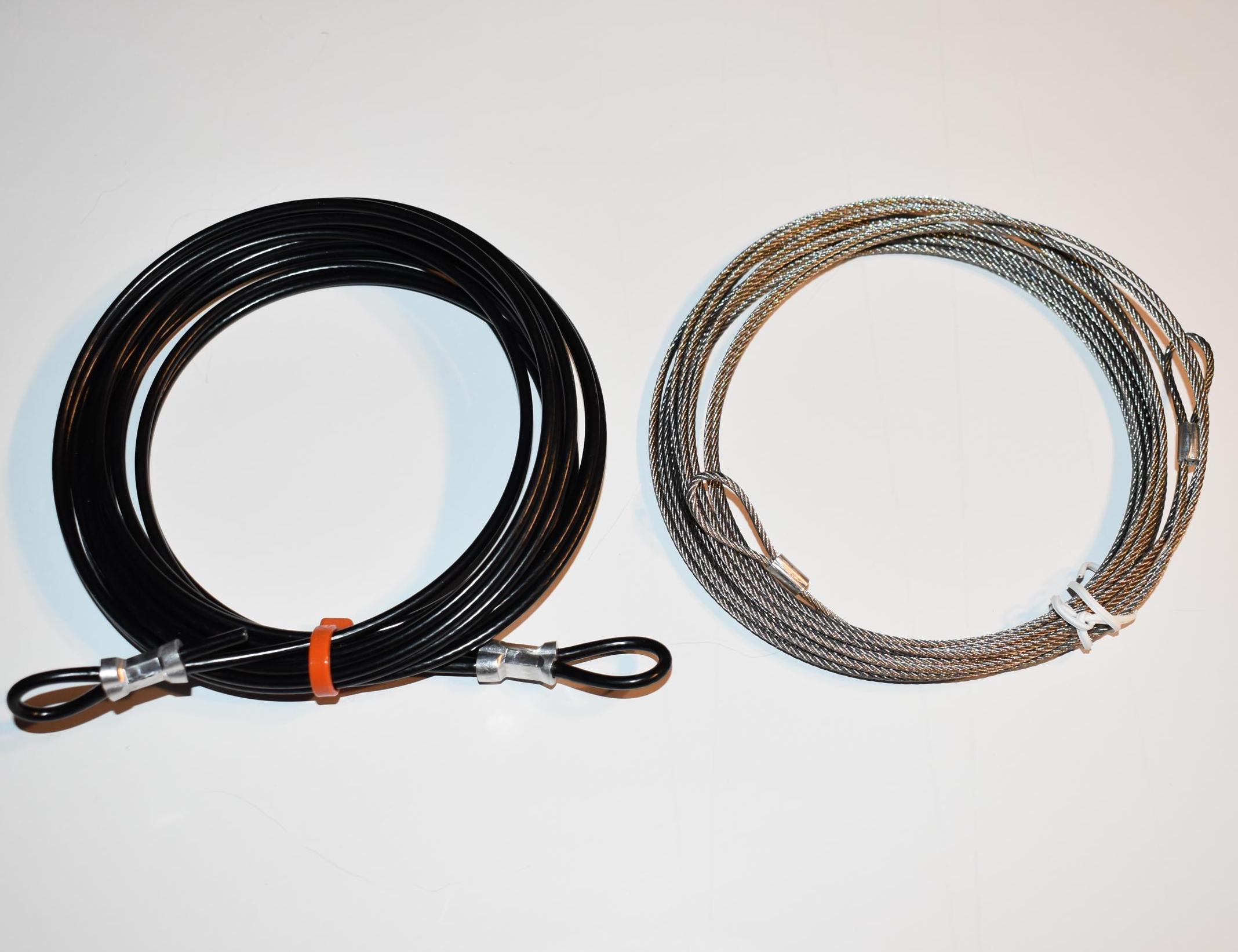 Black 12-foot Skeleton Upgraded Guy Wire Cable Replacement – Thicker ...