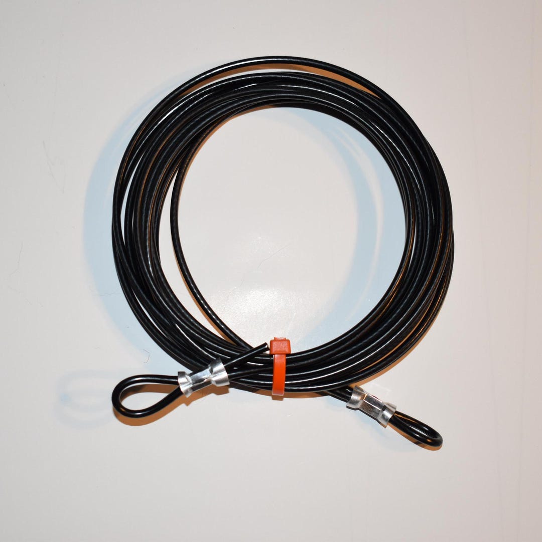Black 12-foot Skeleton Upgraded Guy Wire Cable Replacement – Thicker ...