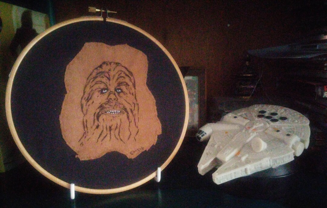Chewbacca Textile Art - Etsy