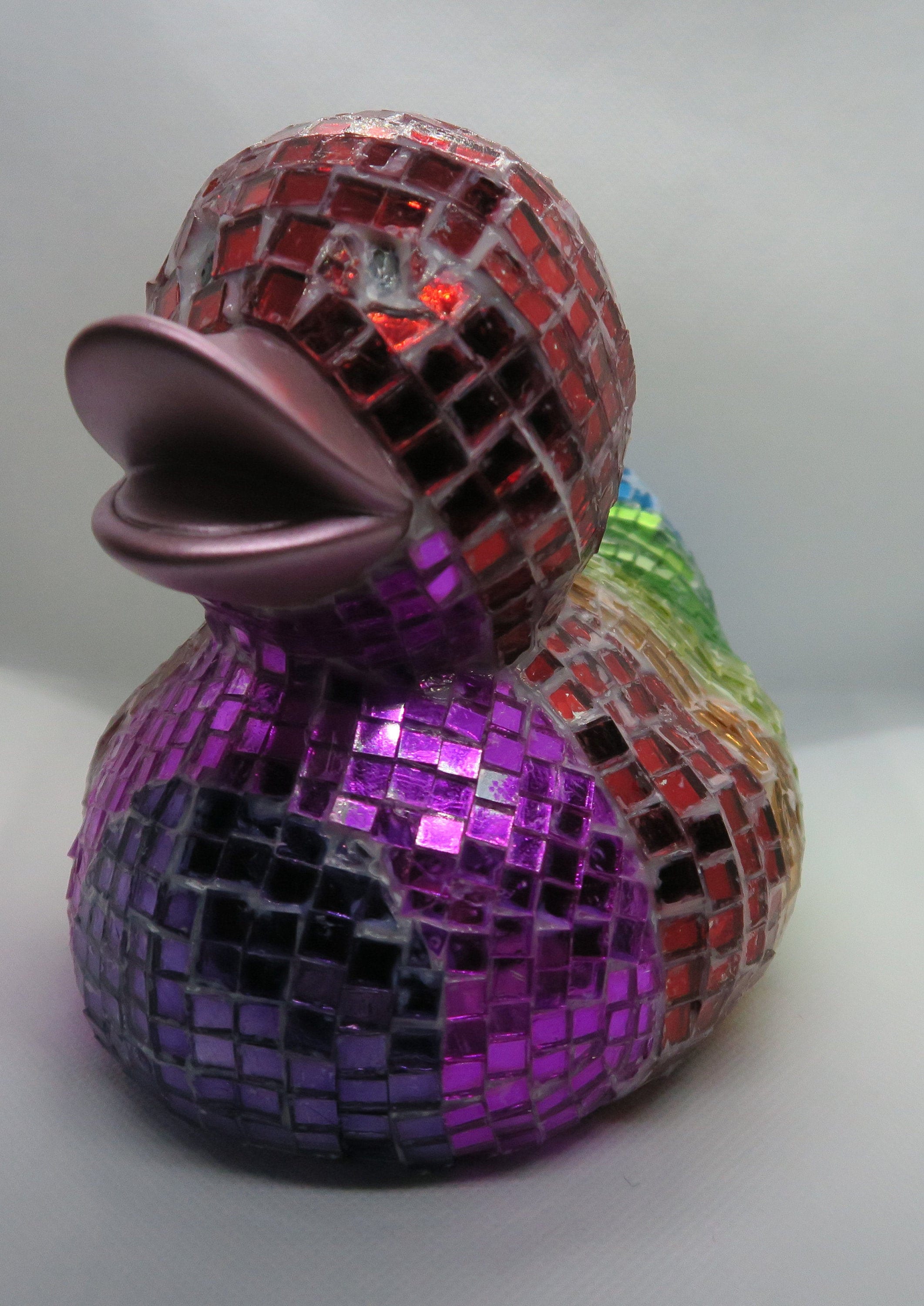 Rainbow Disco Rubber Duck - Etsy