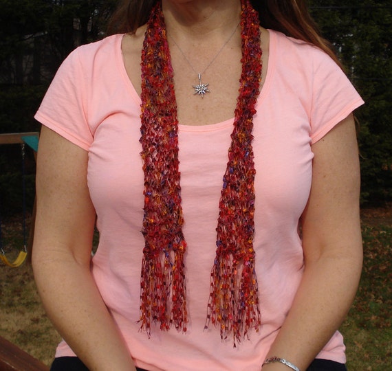 Ribbon Yarn Necklace Patterns Crochet Necklace With Angelica #7 And