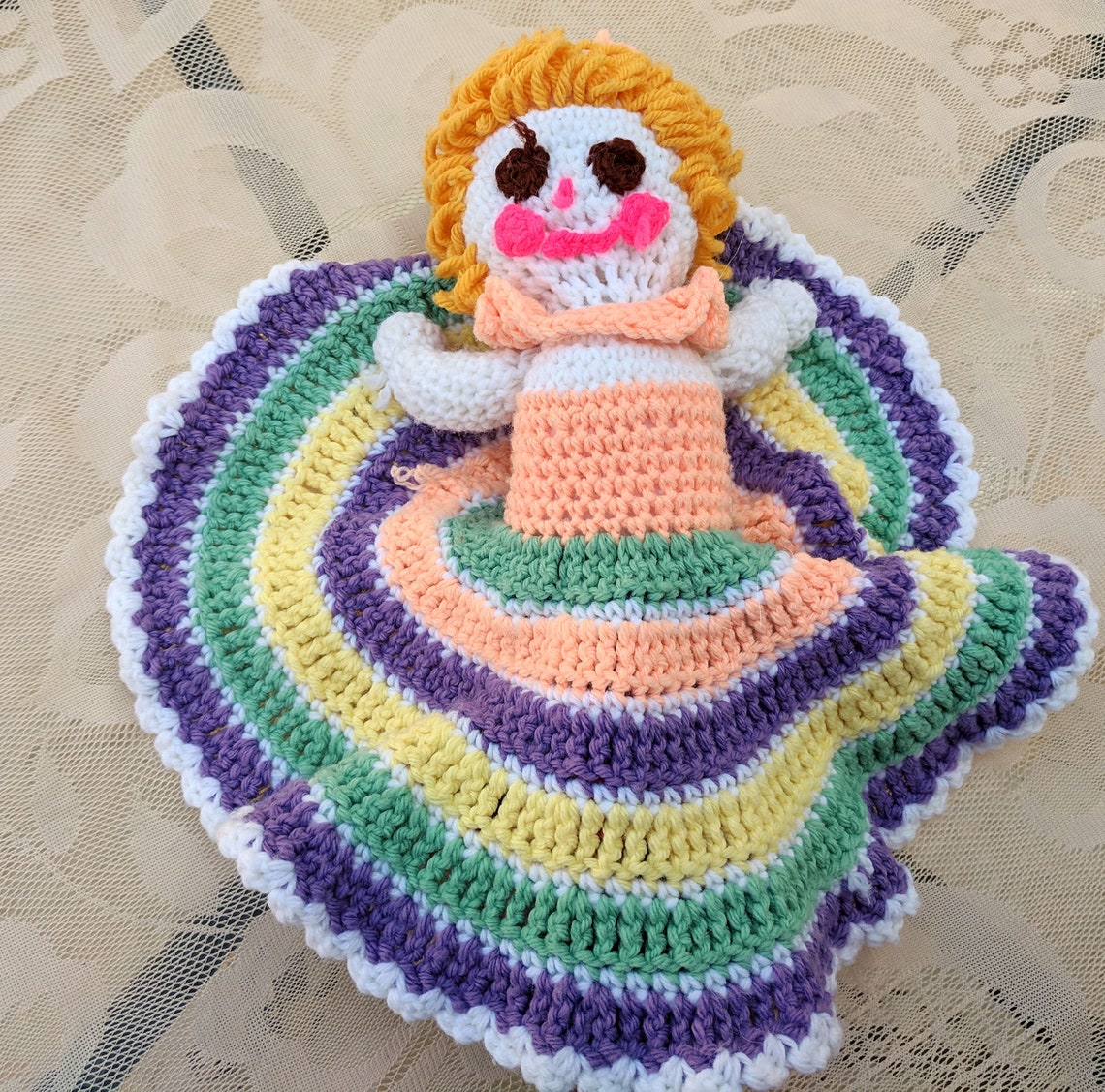 Handmade Topsy-turvy Doll Crocheted Two-sided Doll Vintage - Etsy
