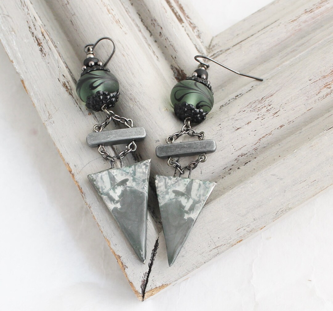 Wizard of Oz Wicked Witch Earrings Halloween Jewelry | Artisan Ceramic ...