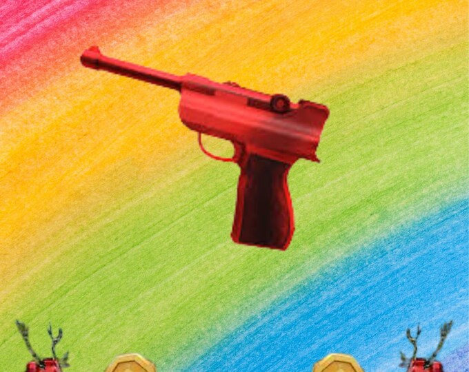 Red Luger - MM2 Roblox Gun - Etsy