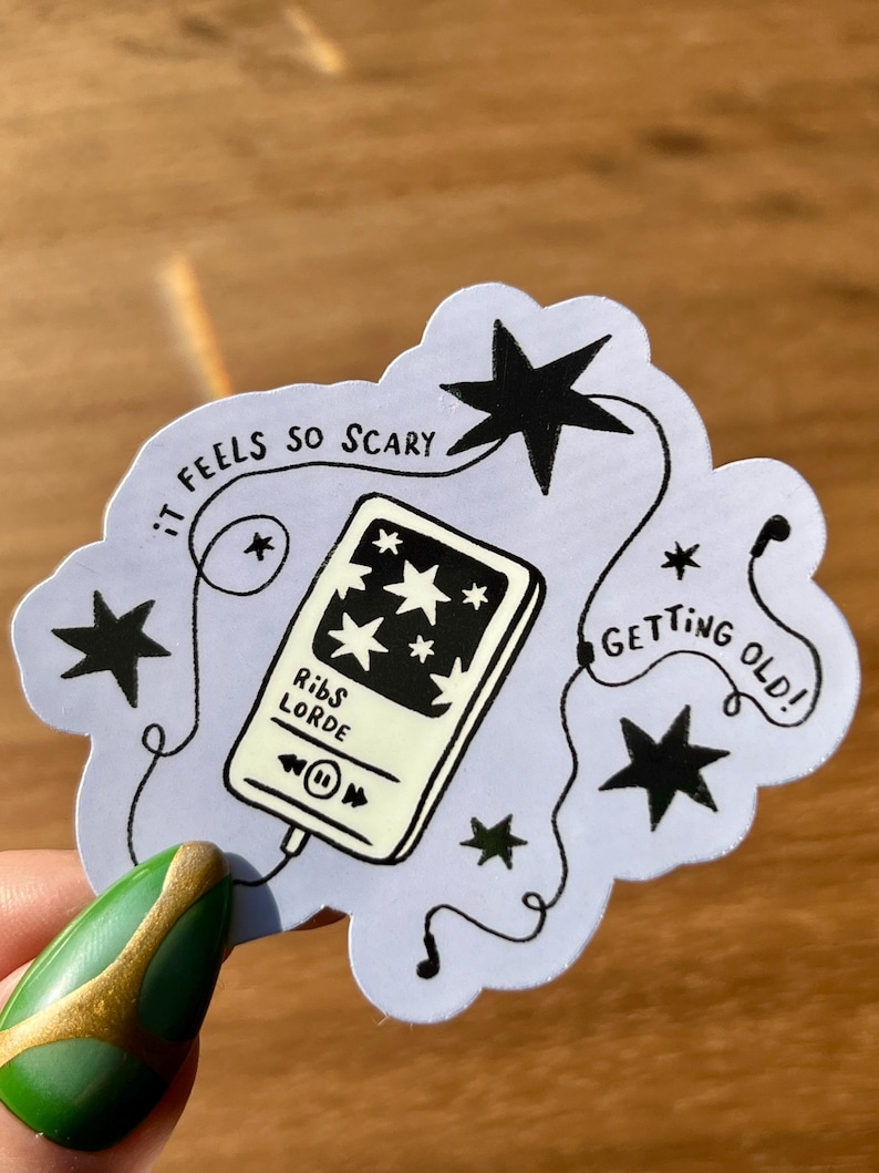 Lorde Indie Pop Music Ipod Sticker – Glossy Vinyl Decal for Journal ...