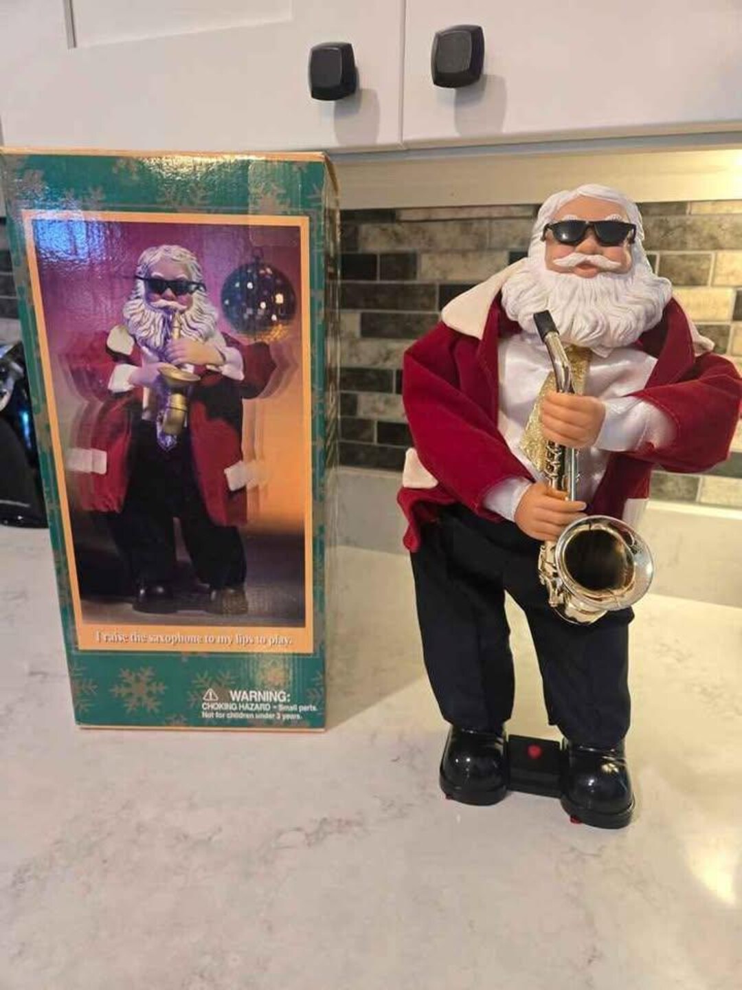 Vintage Animated Dancing Saxophone Santa - Etsy