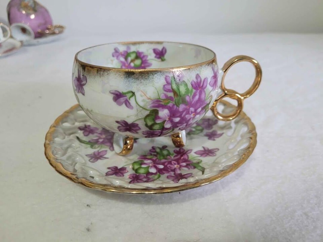Vintage Rare Elbro Japan Tea Cup and Saucer - Etsy