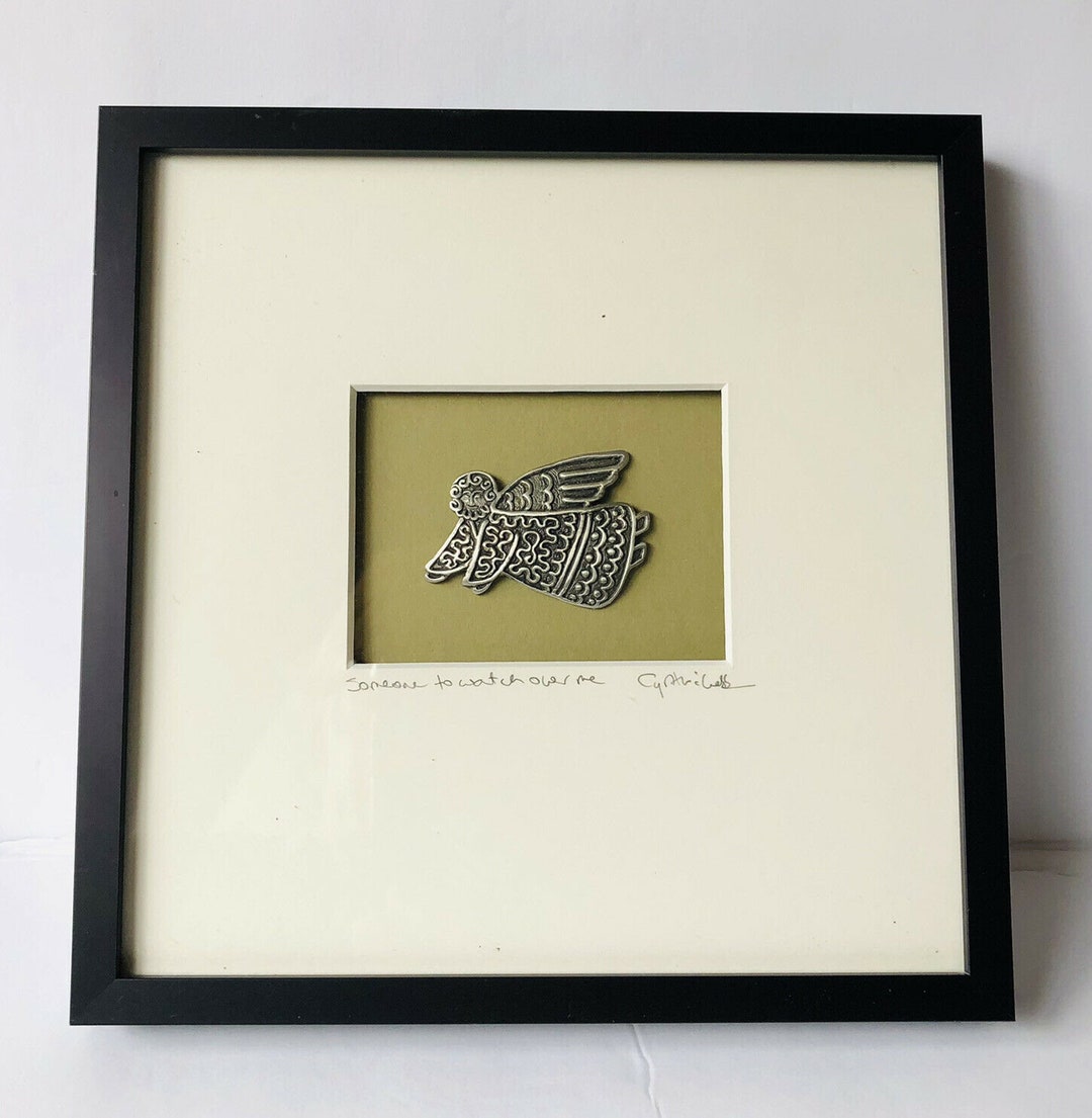 Cynthia Webb Designs Framed Pewter Someone to Watch Over Me, Signed ...