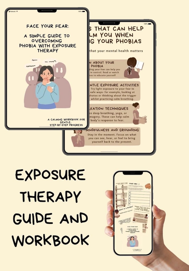 A Simple Guide to Overcoming Phobias With Exposure Therapy. - Etsy