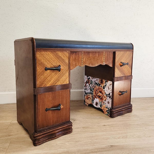 Waterfall Desk - Etsy
