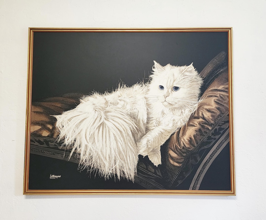 Antoinette Letterman Giclee Print the Resting Cat, 60 X 48 Cashmere ...