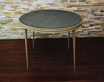 Vintage Metal Card Table - Etsy