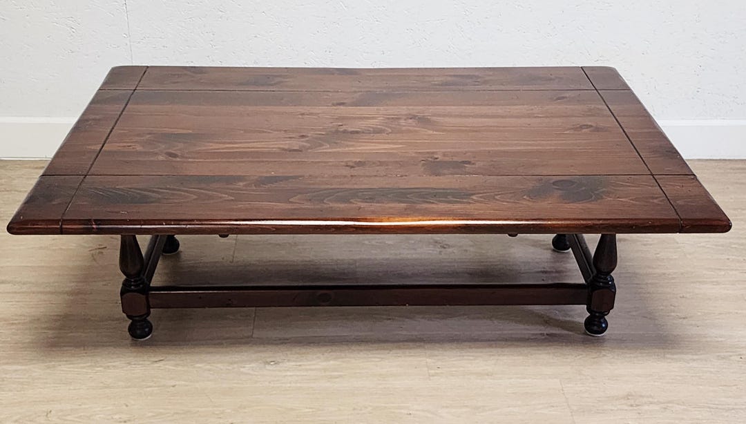 ETHAN ALLEN Old Tavern Coffee Table-antiqued Pine-farmhouse Coffee ...