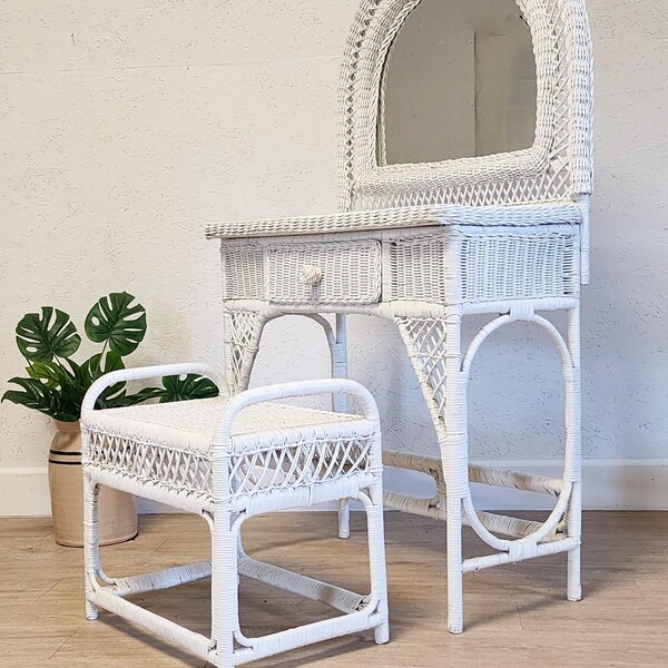 Wicker Vanity - Etsy