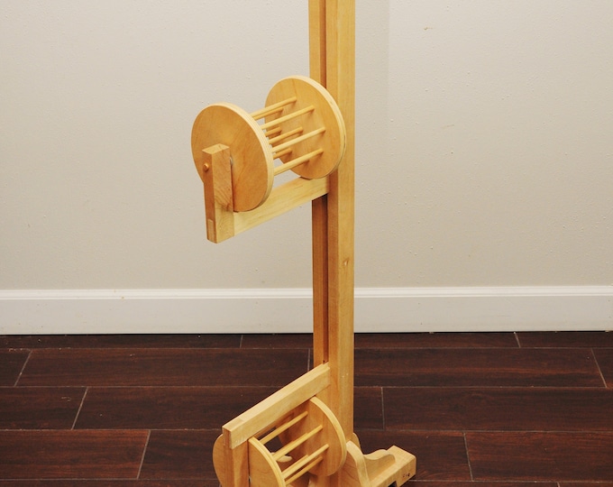 Vertical YARN Swift-wood Squirrel Cage Yarn Winder-tall Upright ...