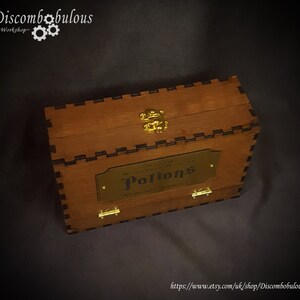 Magic Potion Box for Witches and Wizards, Contains Potion Bottles and a ...