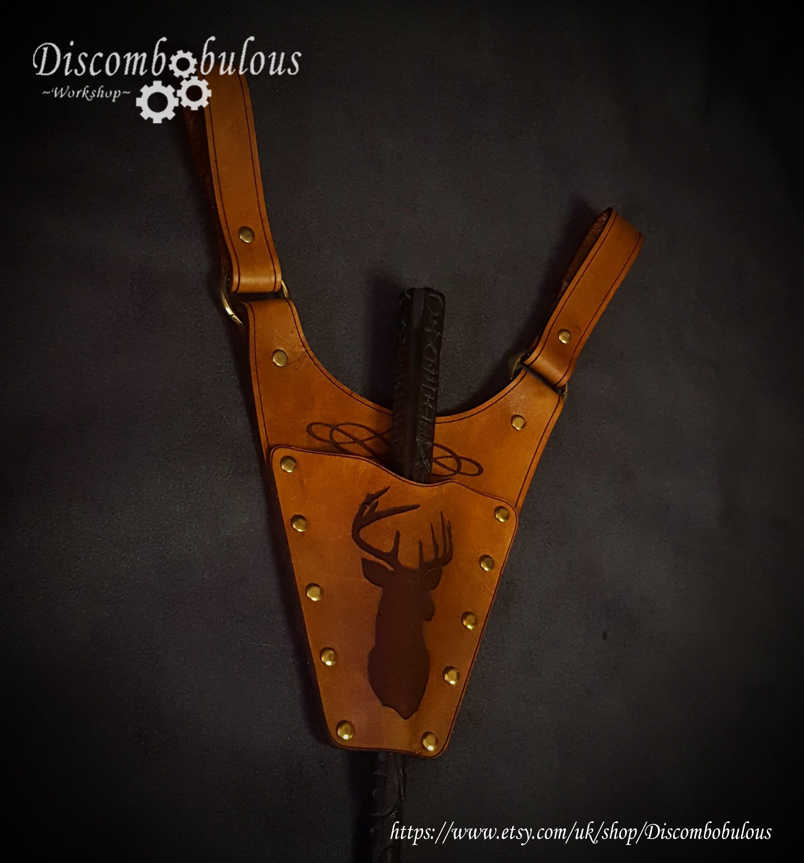 Stag Leather Wand Holster - *wand Not Included* Choice of Colours ...