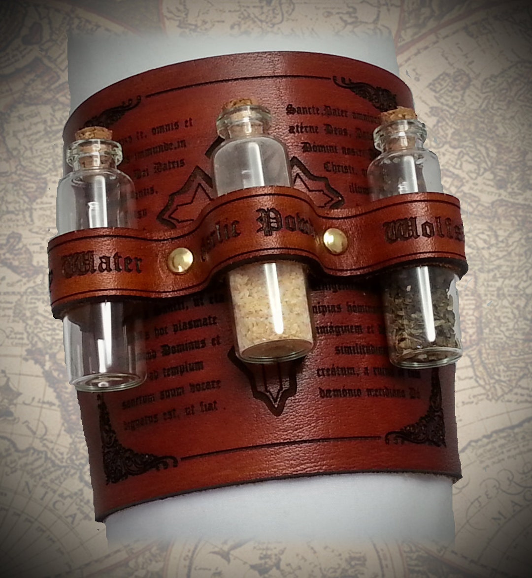 Steampunk Vampire Leather Cuff, Steampunk Cuff, Leather Cuff, Vampire ...