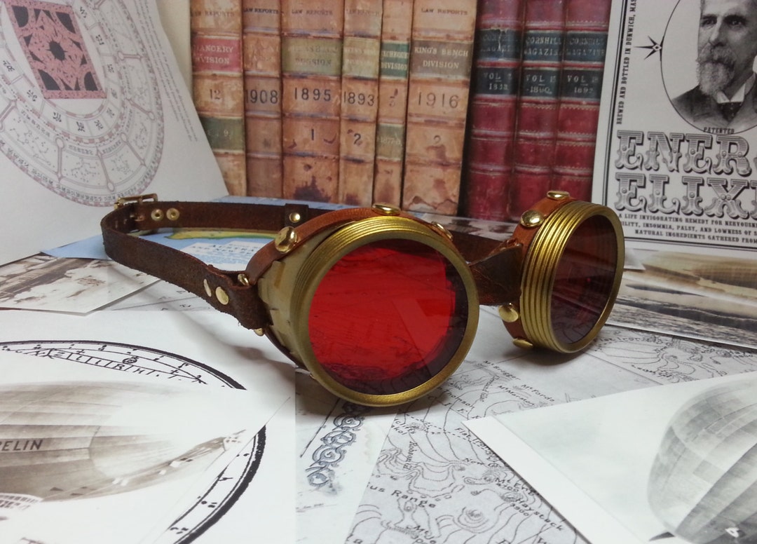 Steampunk Goggles, Vintage Goggles, Victorian Goggles, Aviator Goggles ...