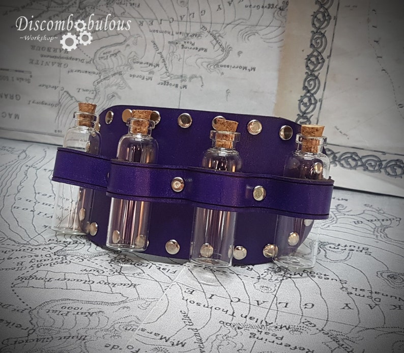 Leg Garter With Bottles: Steampunk Cosplay Accessory - Etsy