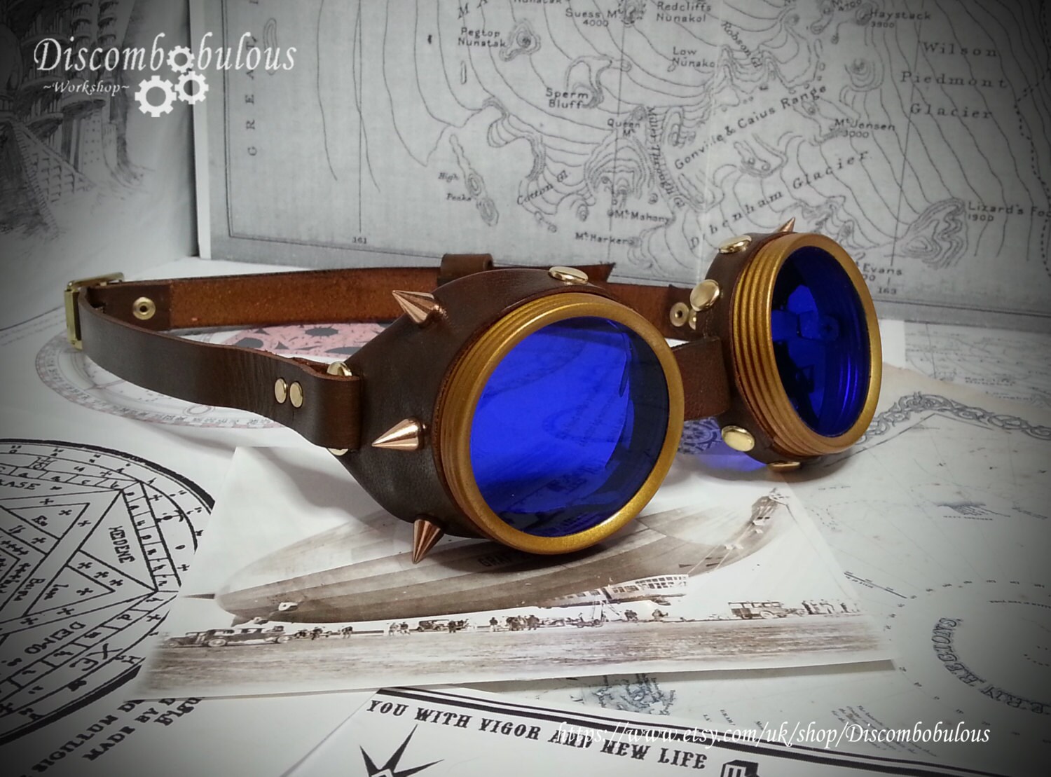 Steampunk Goggles Vintage Goggles Victorian Goggles Aviator | Etsy