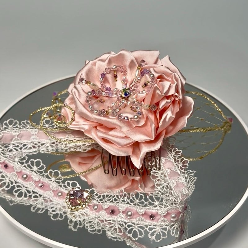 Pink French Choker - Etsy