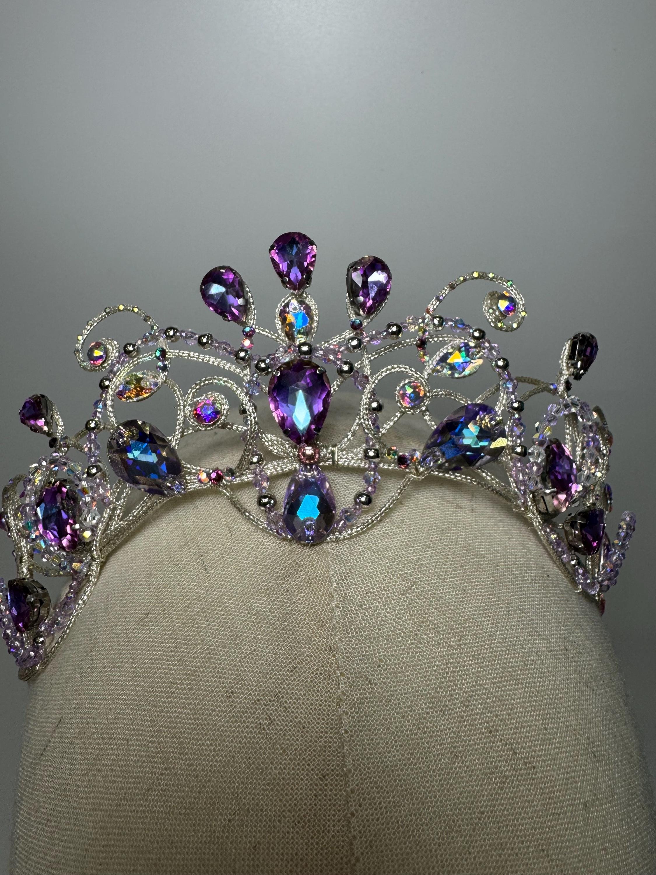 Lilac Fairy Ballet Tiara – Purple Rhinestone Crown for Dancers ...