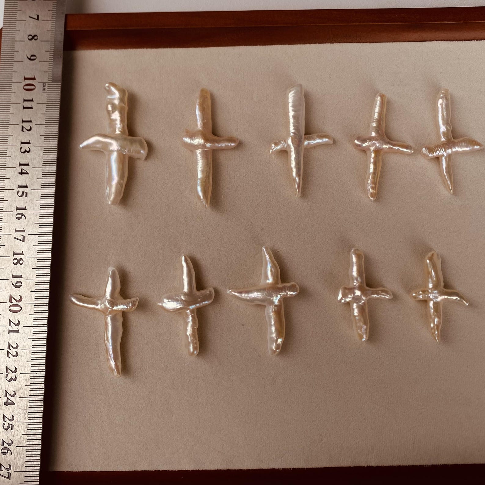 Baroque Cross-shaped Freshwater Pearl Pendant for Jewelry Making ...