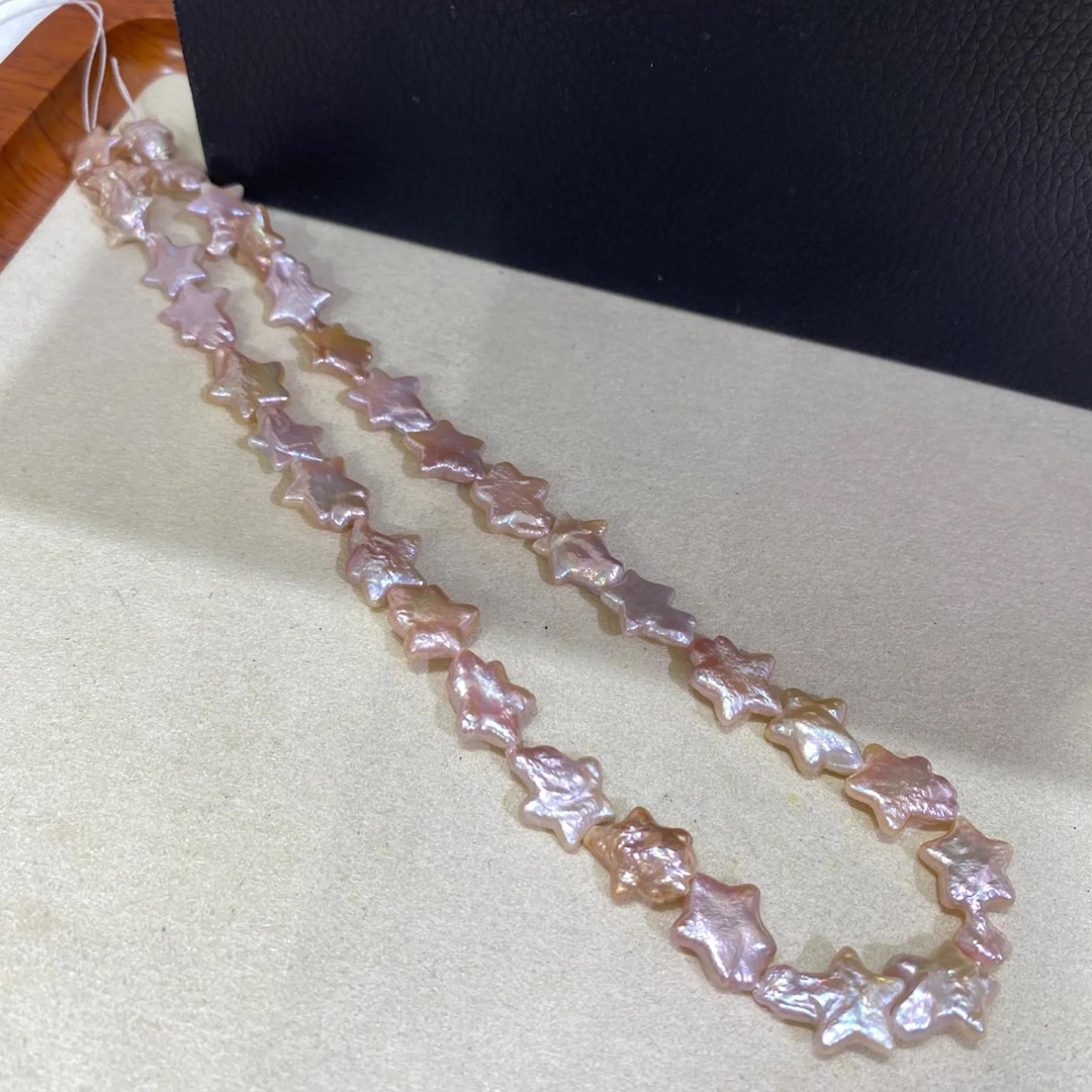 Baroque Freshwater Star Shape Pearls in Peach Pink for DIY Jewelry ...