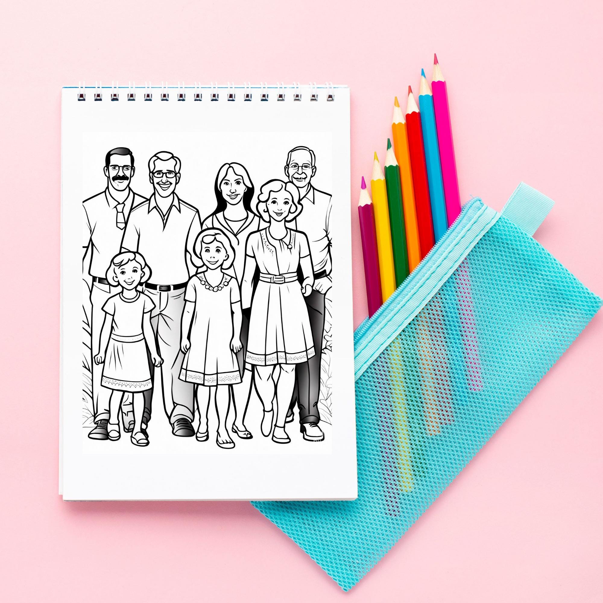 Printable Happy Family Coloring Pages for Kids, Family Coloring ...