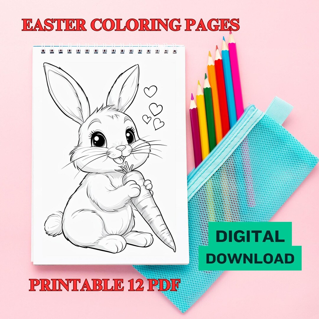Easter Coloring Pages for Kids - Printable Bunny, Egg, Themed Activity ...