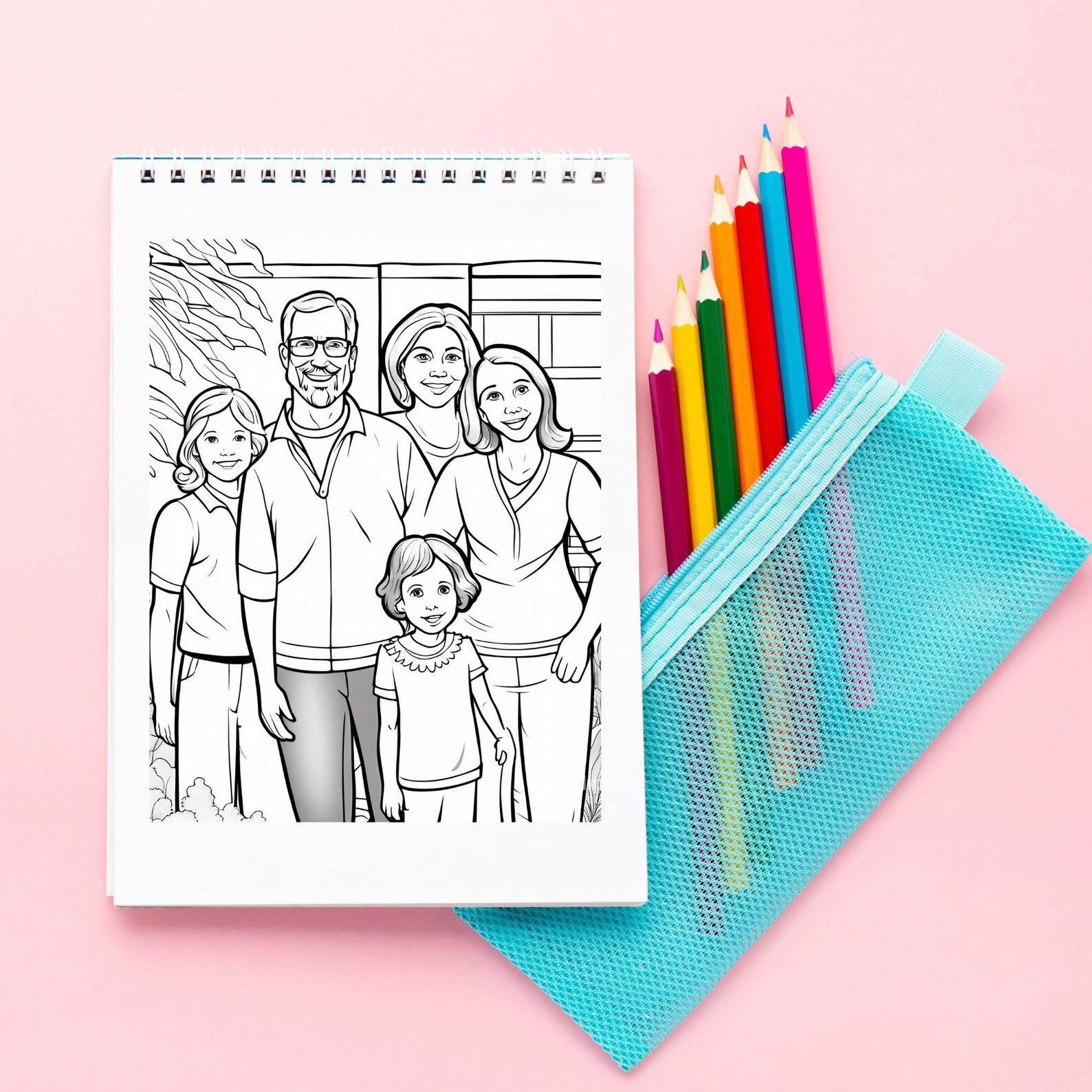 Printable Happy Family Coloring Pages for Kids, Family Coloring ...