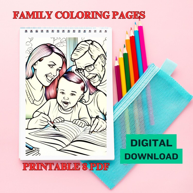 Printable Happy Family Coloring Pages for Kids, Family Coloring ...