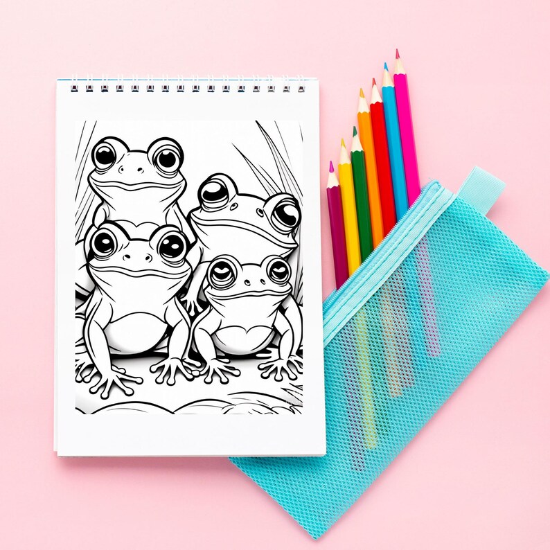 Cute Frog Coloring Pages for Kids, Fun Printable Activities for ...
