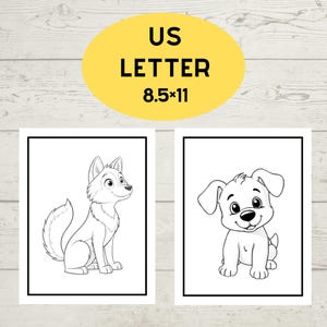Dog Coloring Pages for Kids, Fun Printable Dog Sheets for Kids, Animal ...