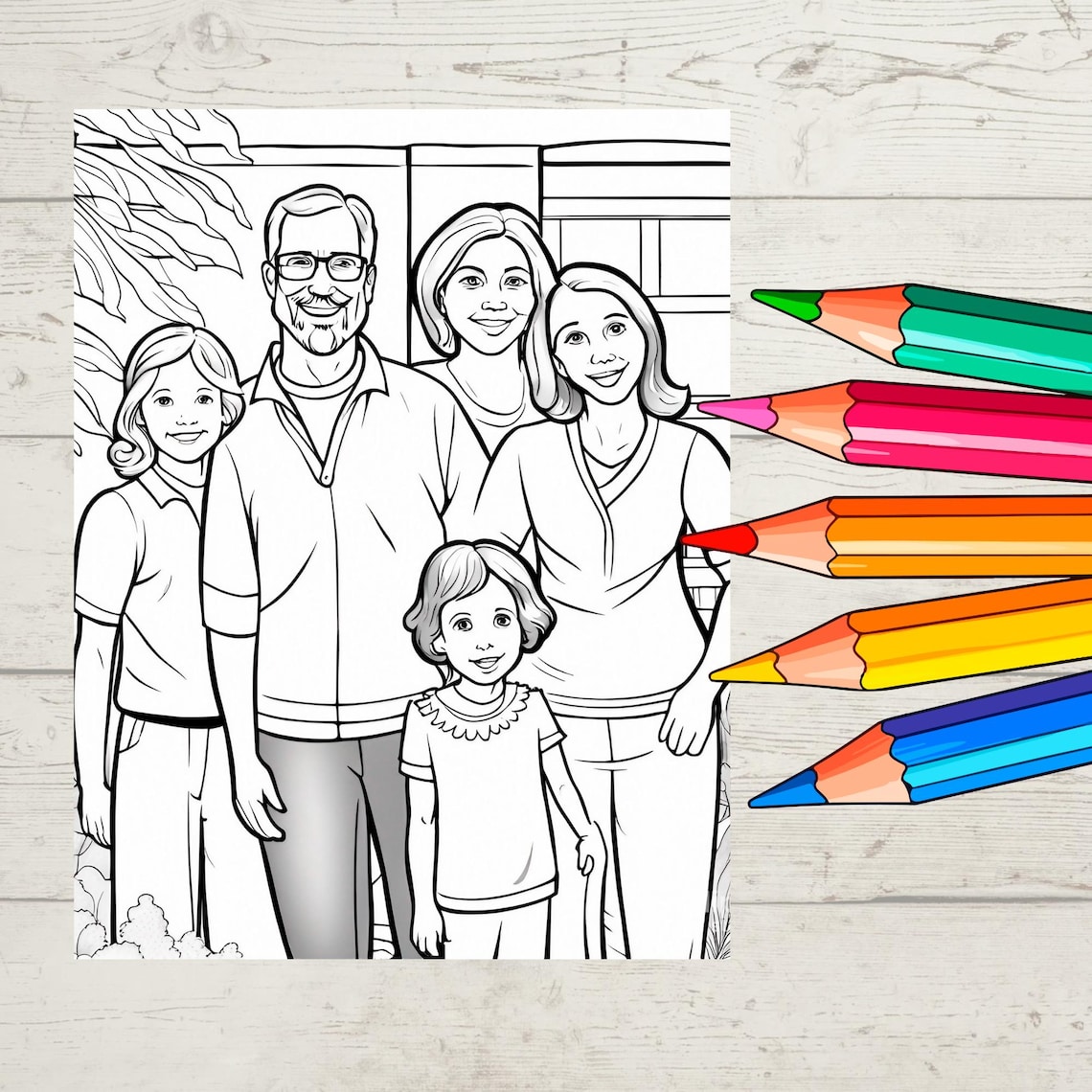 Printable Happy Family Coloring Pages for Kids, Family Coloring ...