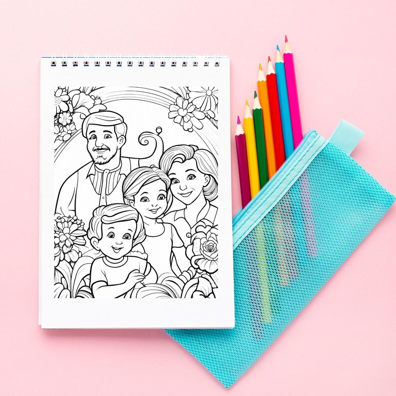 Printable Happy Family Coloring Pages for Kids, Family Coloring ...