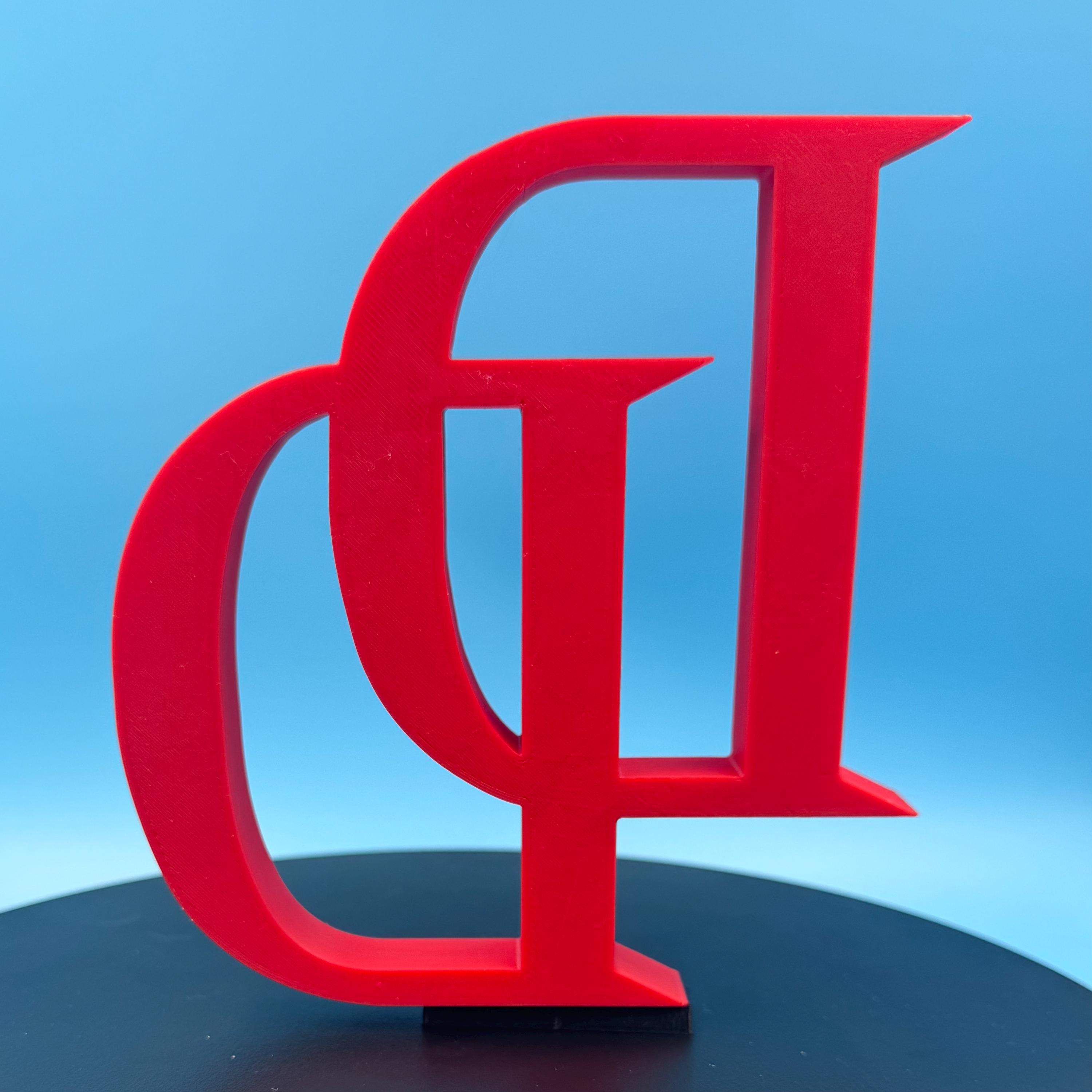 Daredevil Desk Symbol With Stand upright, Decorative, Comics, MCU, Born ...