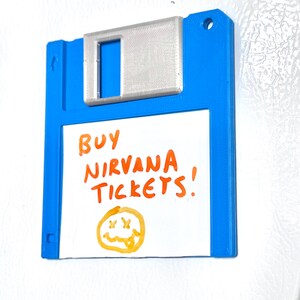 Floppy Disk Dry-erase Magnet (white Board, Notepad, 90s, 1990s, Retro ...