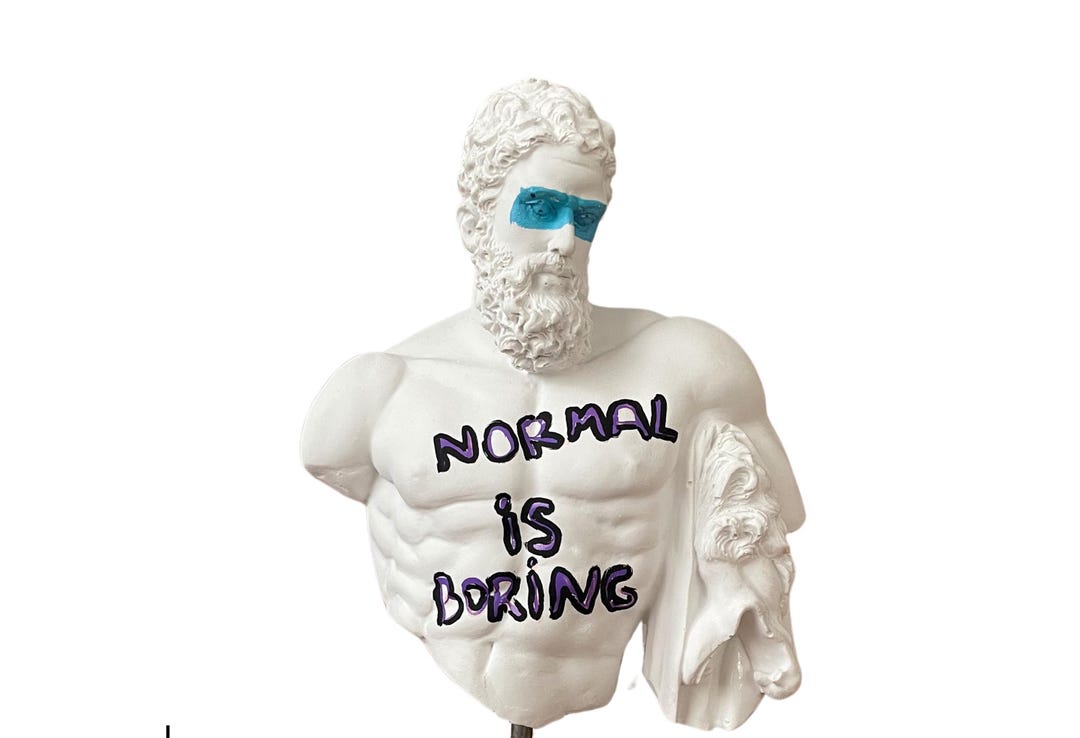 Hercules Statue on Base 13 in - Gift for Friends - Popart Statue ...