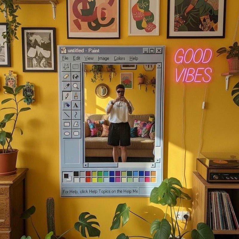 Ms Paint Mirror - Etsy