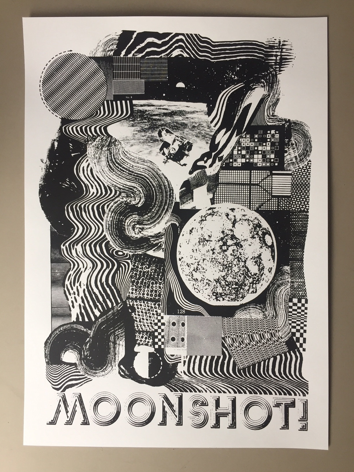 Moonshot! A2 Screen Print, Art Print, Wall Art, Retro, Pop Art, Space ...