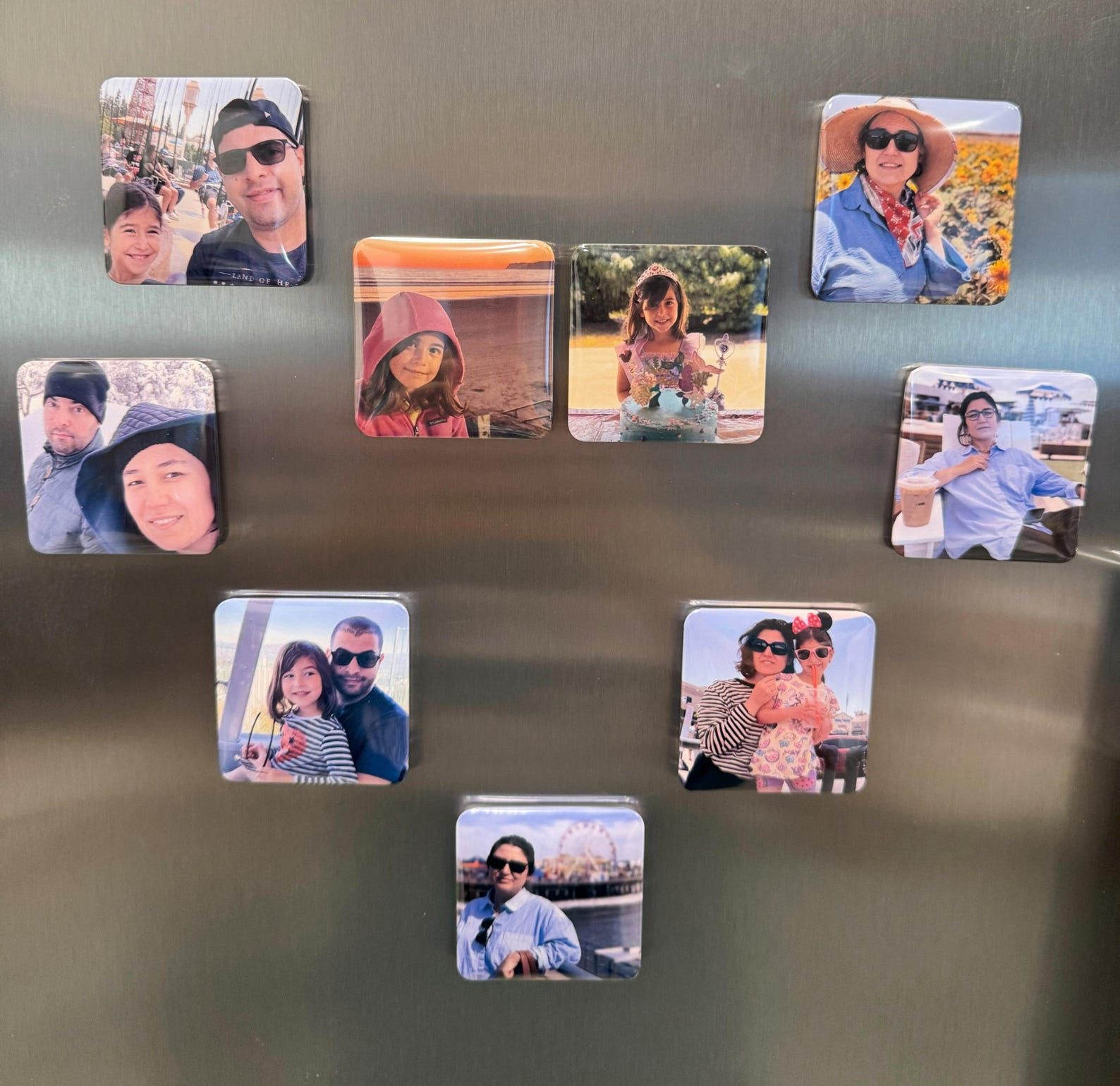 Custom 9 Photo Magnets 2"x2" | Personalized Gift for Couples Holiday ...