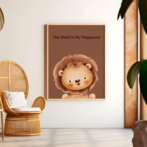 Printable Jungle Animals With Motto Kids Room Wall Art Prints, Digital ...