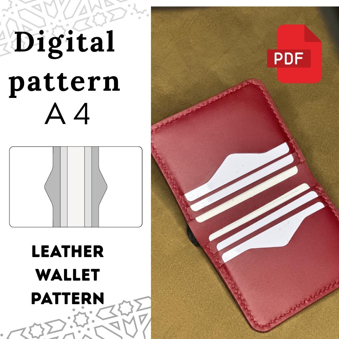Wallets PDF Pattern for a Modular Bi-fold Leather Wallet, Minimalist ...