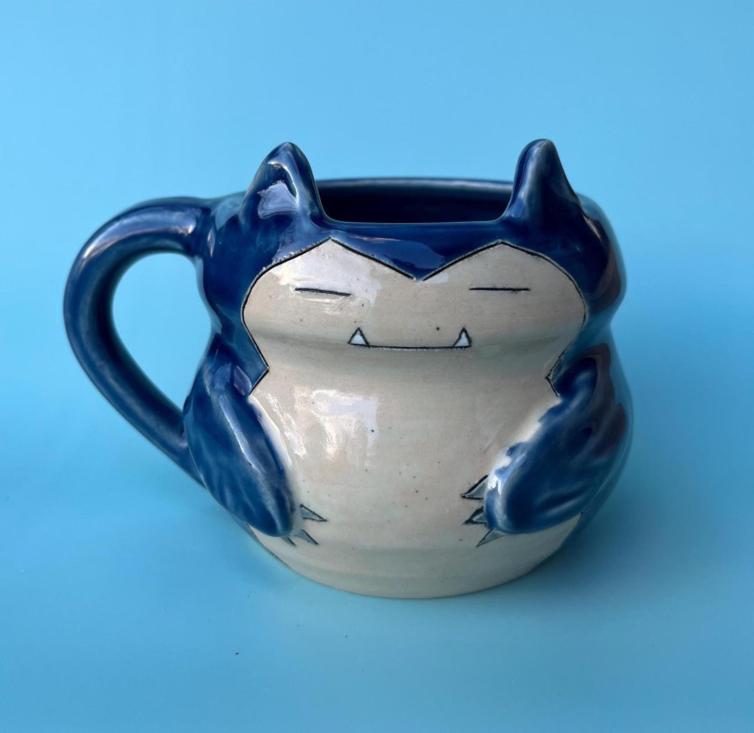 Snorlax Pokemon Ceramic Mug - Ready to Ship! - Etsy