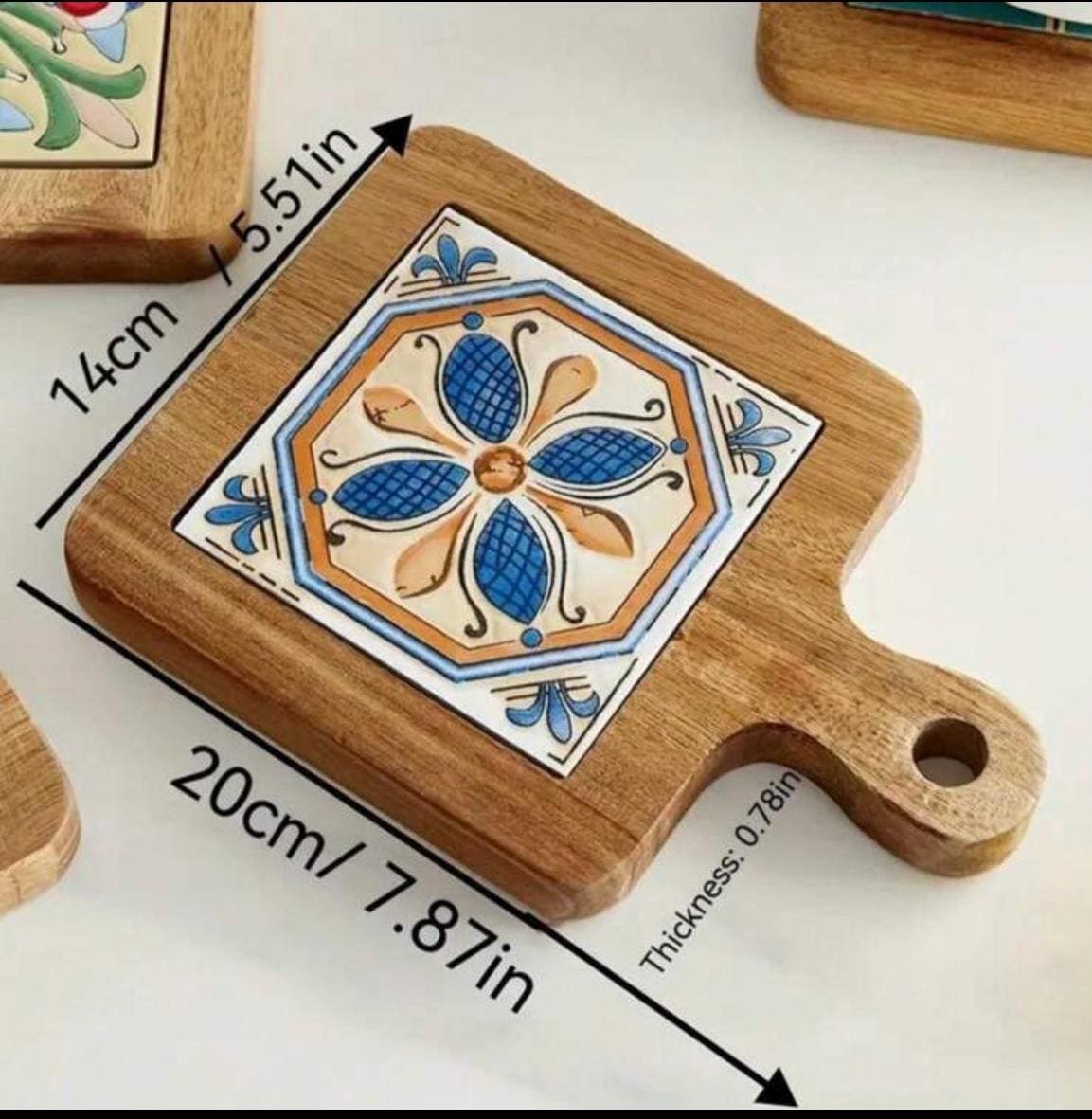 Wooden Tile Hot Plates - Etsy