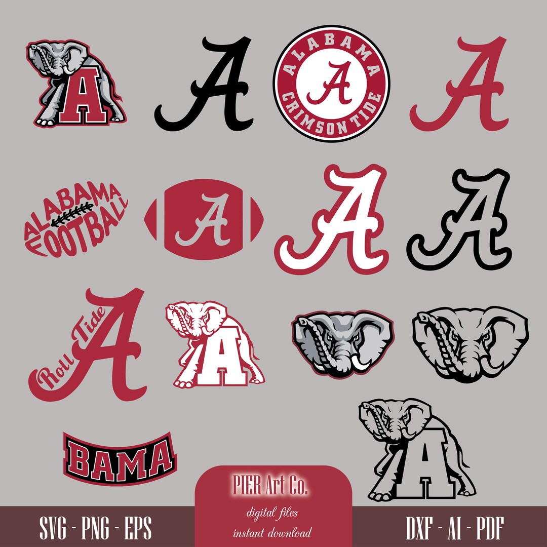 Alabama Svg Png Bundle, Roll Tide Svg, Alabama Football Svg, Alabama ...