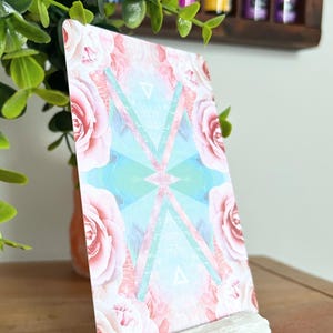 Raw Selenite Tarot Card Holder, Oracle Card Holder, Affirmation Card ...
